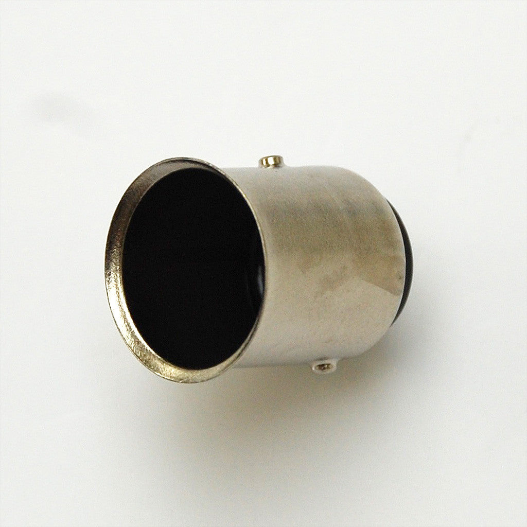 BAY15D Nickel Plated Brass Lamp Cap (Pack of 10) • Boatlamps