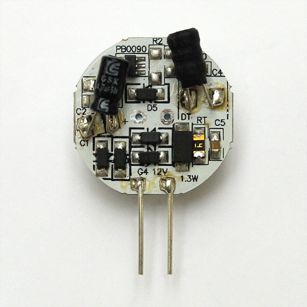 G4 6 SMD 5050 LED Planar Disc Lamp: Side Pin, Red • Boatlamps