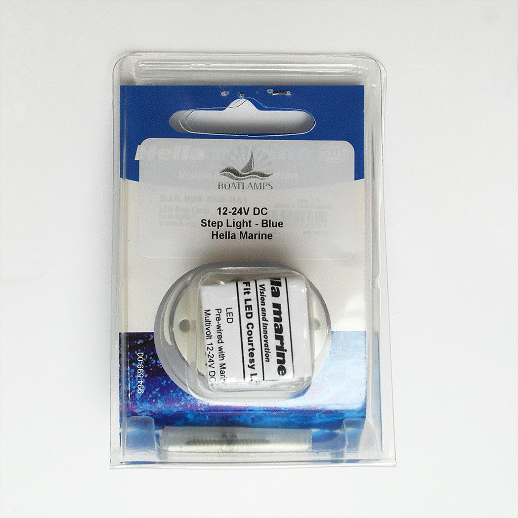 Hella Marine Motor Yacht Blue LED Step Light • Boatlamps